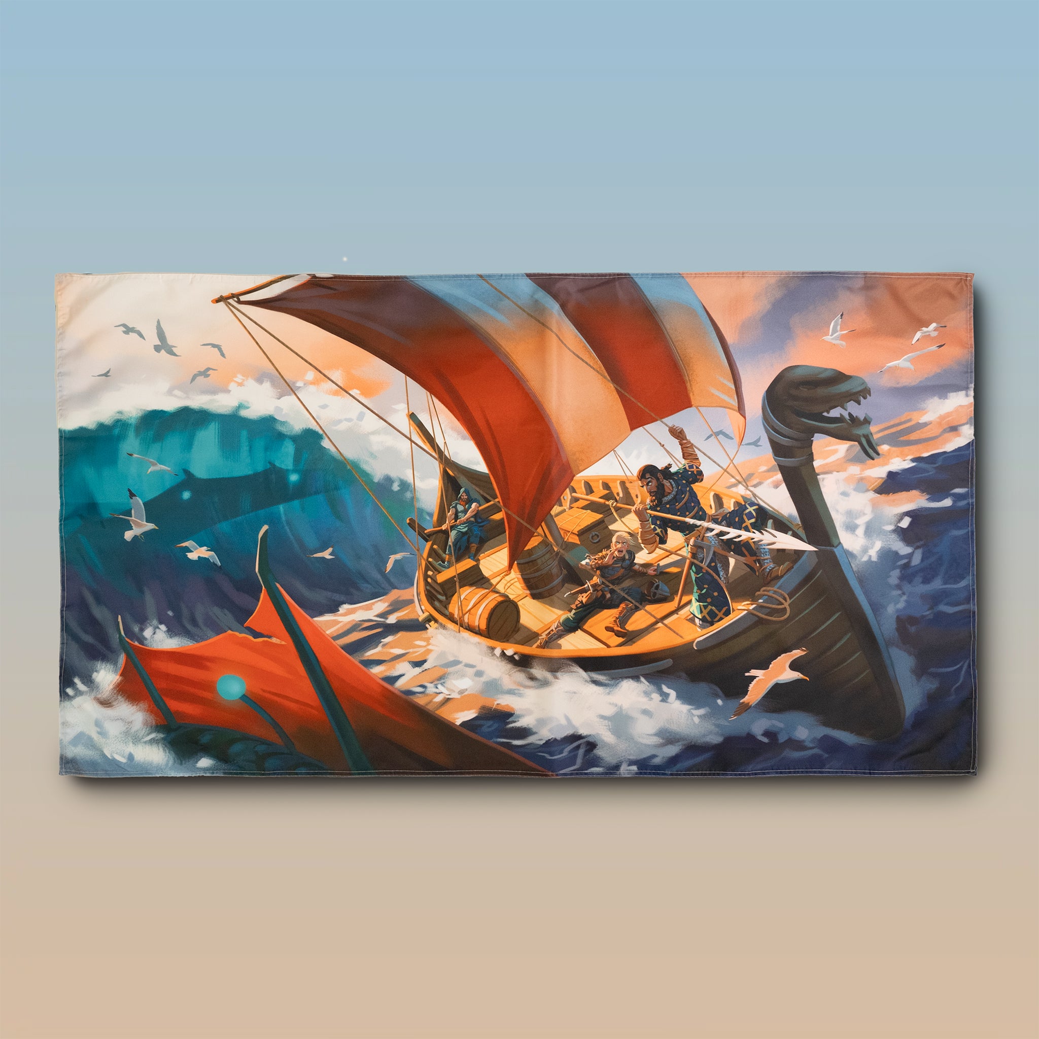 Ship Voyage, Wall Flag – Official Valheim Merch Store