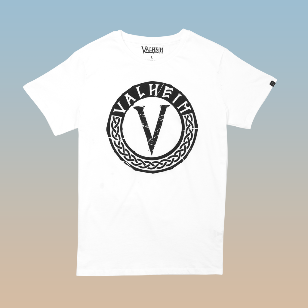 Valheim Emblem, Men’s Tee, White – Official Valheim Merch Store