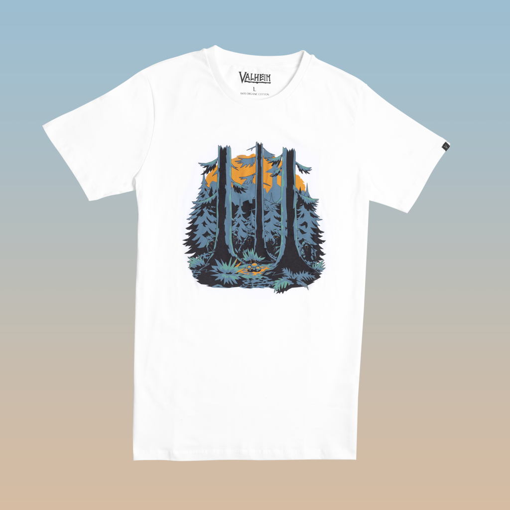 Black Forest, Men’s Tee, White – Official Valheim Merch Store